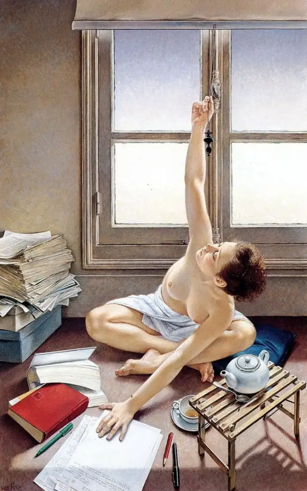 Artista Francine Van Hove. I la dona és francesa, seriosa i dolça