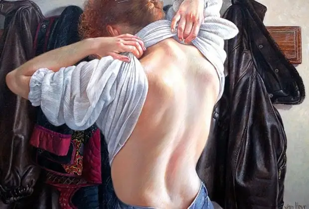 Artista Francine Van Hove. U l-mara hija Franċiża, serja u ħelwa