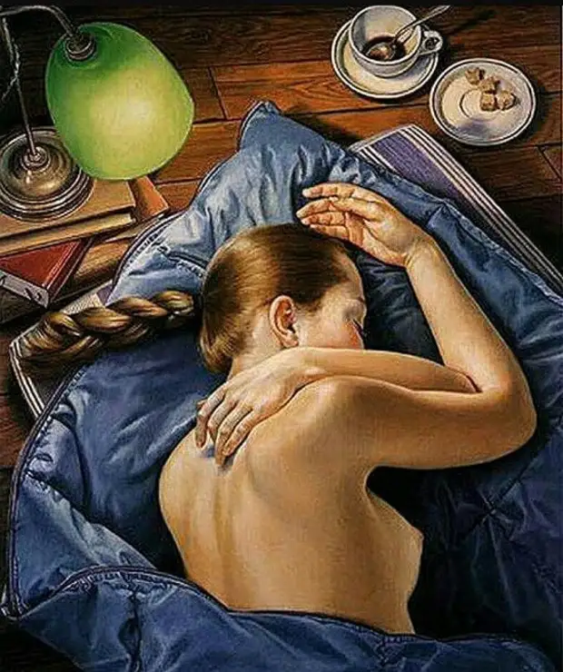 Художник Francine Van Hove. І жінка французька, серйозна і мила