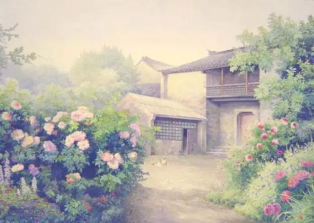 Wunderbare Aquarelle von Huang Youwei