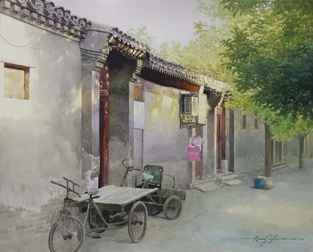 Wunderbare Aquarelle von Huang Youwei