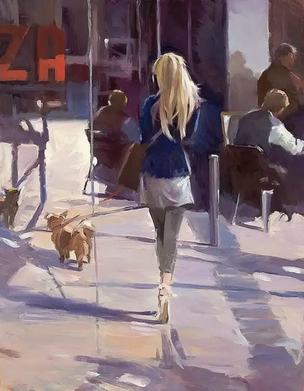 Artist David Farrant. The play of light and fog