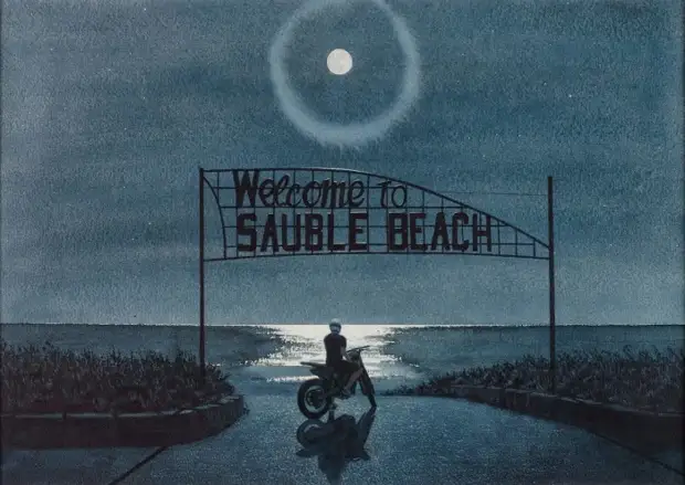 Bienvenue à la plage. Auteur : Tim Gardner.