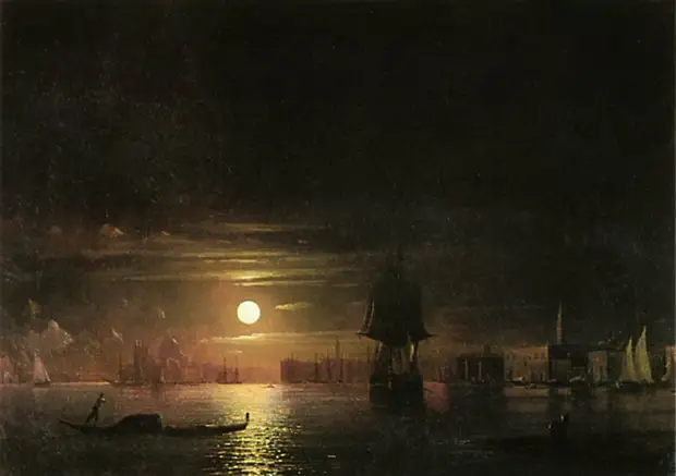 Noć u Veneciji 1861 91h126. Ivan Konstantinovič Aivazovski