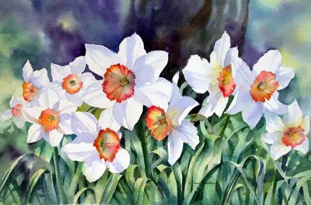 Dance of Flowers in Watercolors của Anne Mortimer