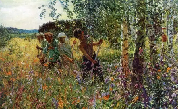 Peintures vivifiantes de l'artiste russe Plastov