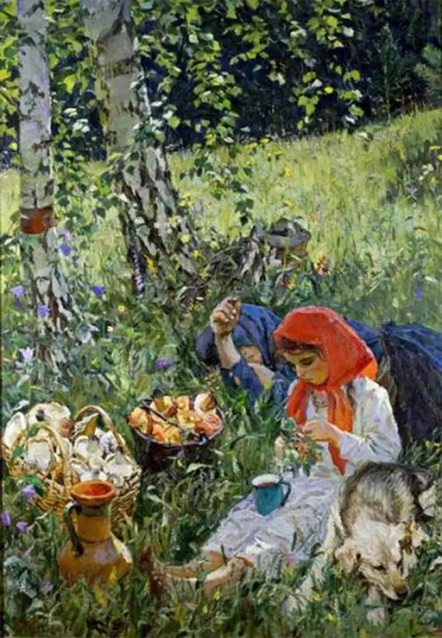 Peintures vivifiantes de l'artiste russe Plastov