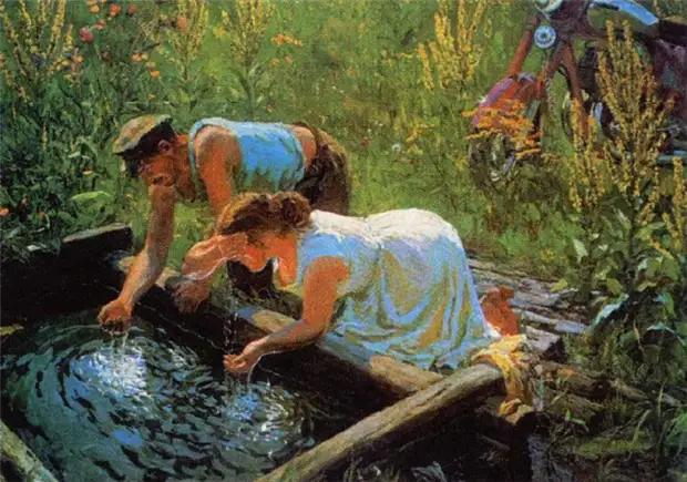 Peintures vivifiantes de l'artiste russe Plastov