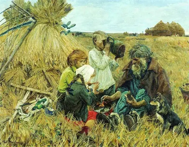 Peintures vivifiantes de l'artiste russe Plastov