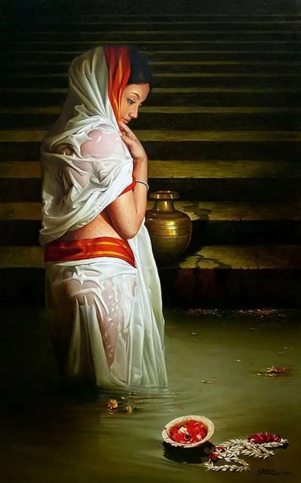 Artiste Amit Bhar. L'Inde est un conte de fées passionnant