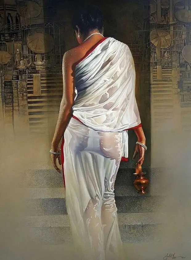 Artiste Amit Bhar. L'Inde est un conte de fées passionnant