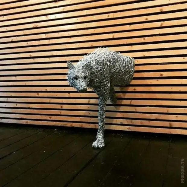 Incredibile sculpturi de animale din sârmă galvanizată