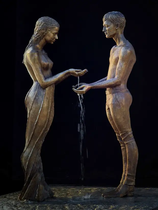 Sculpturi-fântâni. Malgorzata Chodakowska