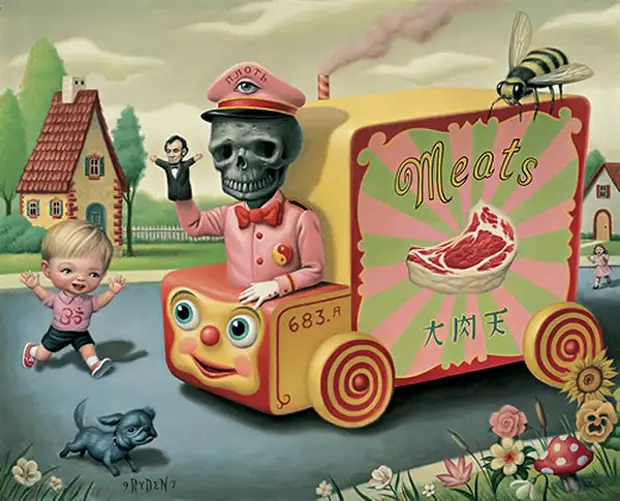 Piktura të çuditshme nga Mark Ryden Mark Ryden, piktura, mason, shejtan, artist