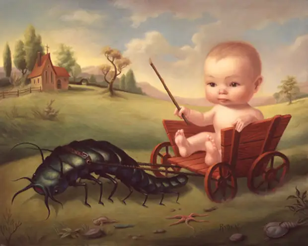 Strange paintings by Mark Ryden Mark Ryden, paintings, freemason, satan, artist