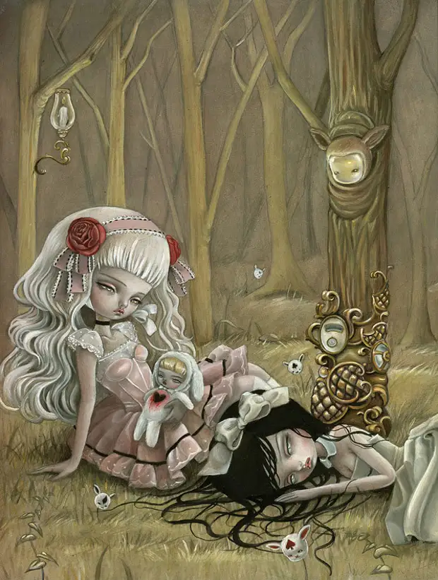 Piktura të çuditshme nga Mark Ryden Mark Ryden, piktura, mason, shejtan, artist