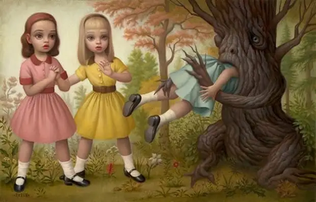 Piktura të çuditshme nga Mark Ryden Mark Ryden, piktura, mason, shejtan, artist