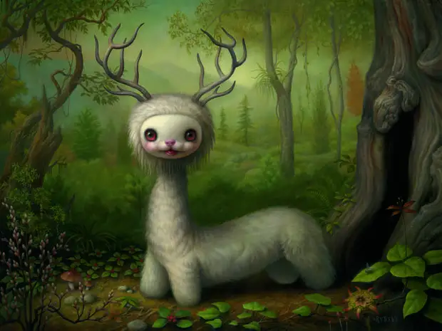 Piktura të çuditshme nga Mark Ryden Mark Ryden, piktura, mason, shejtan, artist