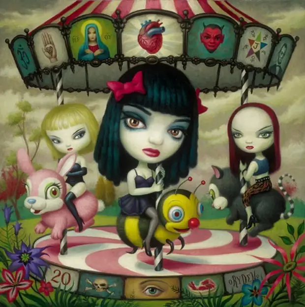 Strange paintings by Mark Ryden Mark Ryden, paintings, freemason, satan, artist