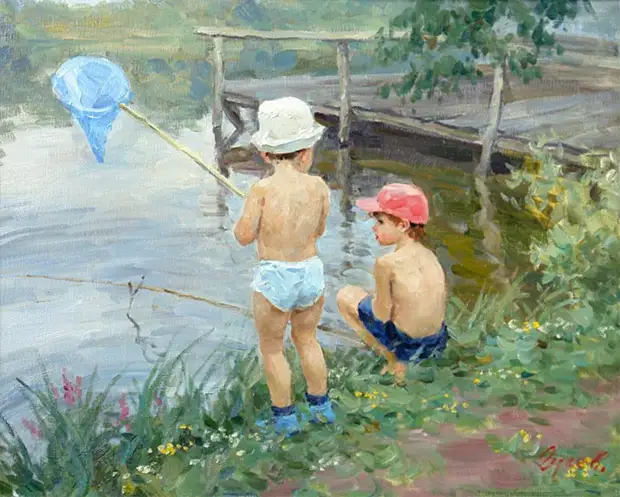 Un viaggio nell'infanzia con l'artista Vladimir Gusev.