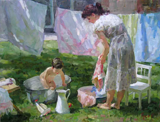 Un viaggio nell'infanzia con l'artista Vladimir Gusev.