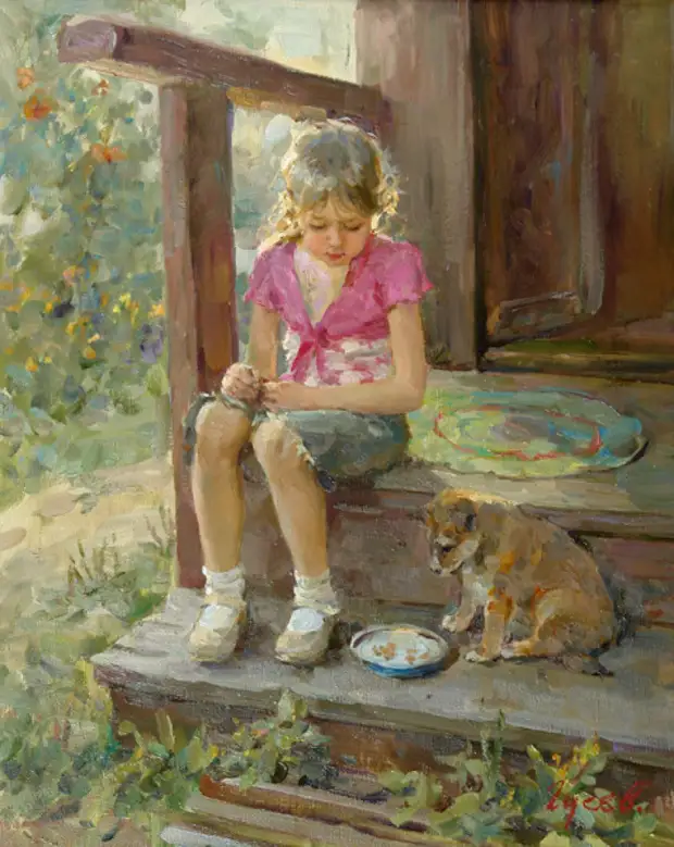 Un viaggio nell'infanzia con l'artista Vladimir Gusev.