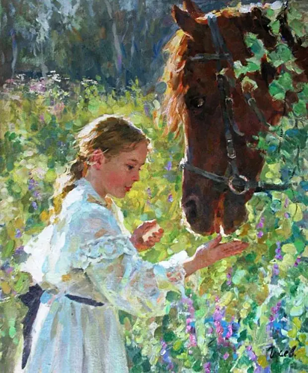 Un viaggio nell'infanzia con l'artista Vladimir Gusev.