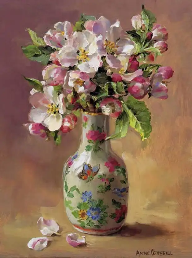 Квіткові історії від Ганни Коттерілл (Anne Cotterill, British, 1933 - 2010)