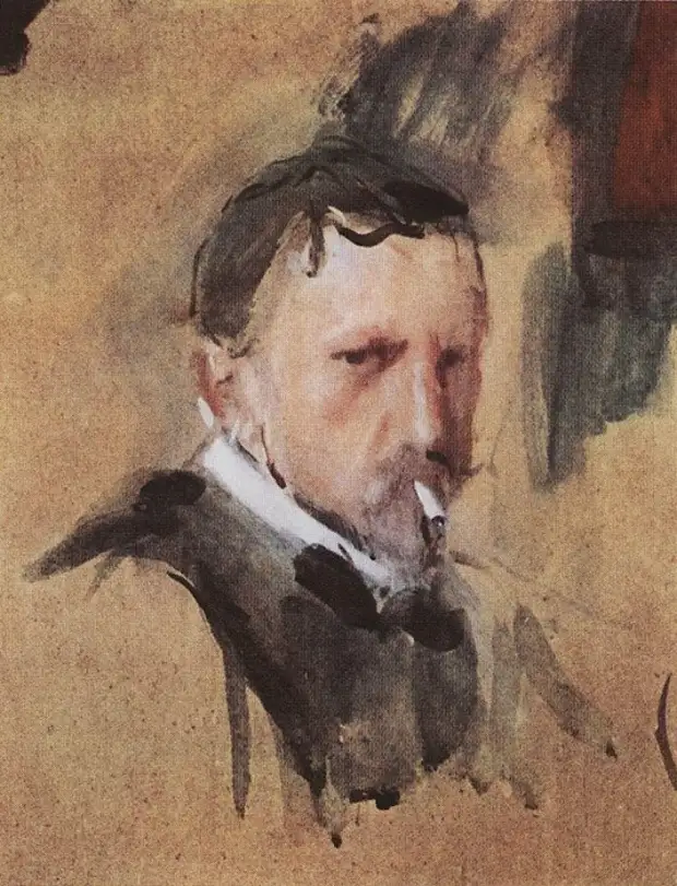 Réfléksi waktos. Valentin Alexandrovich Serov.