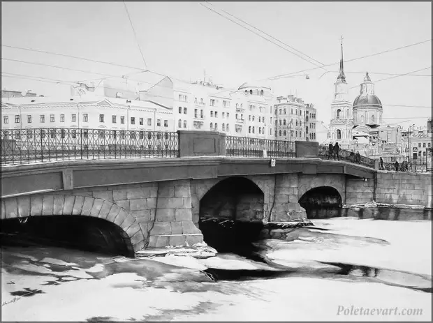 Realistische tekeningen van Andrey Poletaev. Balpen