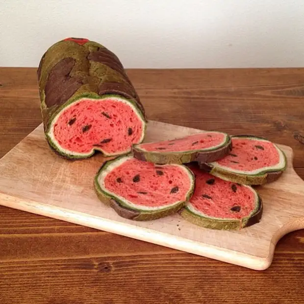 Watermelon bread. Author: Konel Bread.