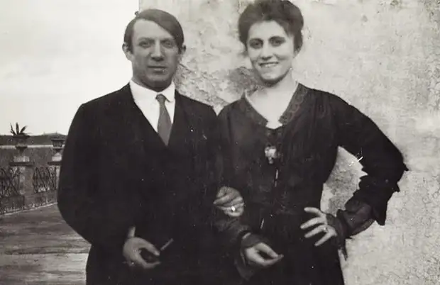 Pablo Picasso ma Olga Khokhlova i Roma, 1917