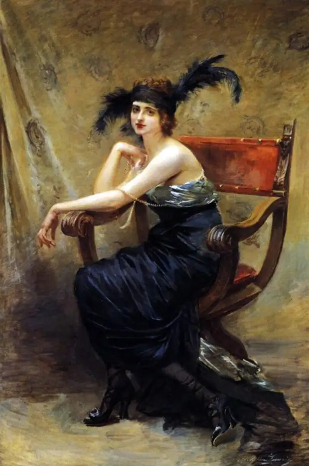 Artista Madeleine Jeanne Lemaire (1845 - 1926). Lei è la seconda dopo dio