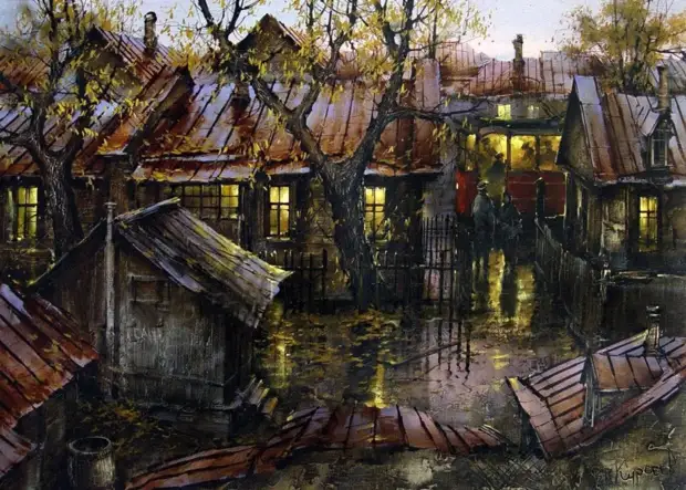 Artist Vyacheslav Kurseev. Mmụọ nke obodo ochie