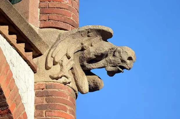 Gargoyles at Westminster Abbey in London.