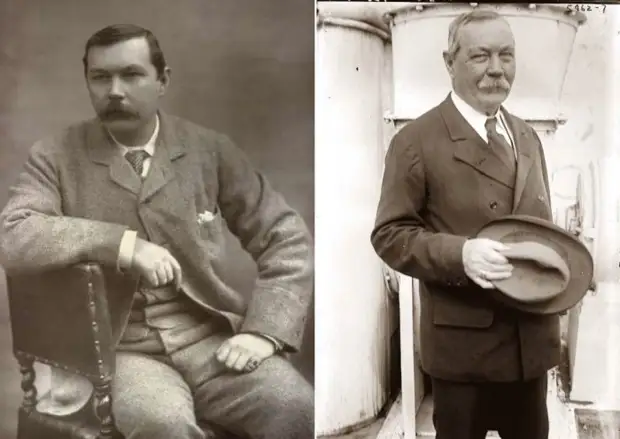 Arthur Conan Doyle nella sua giovinezza e nell'età adulta | Foto: kinopoisk.ru