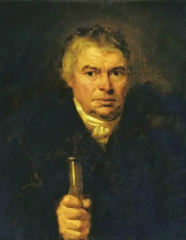 Orest Kiprensky. A.K. Schvalbe portree (isa portree), 1804