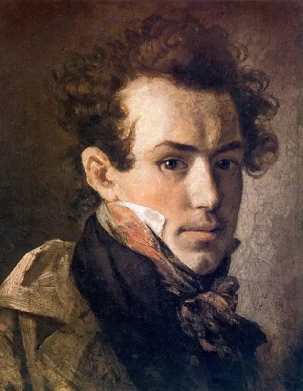 Orest Kiprenski. Avtoportret v rožnatem vratu, 1809