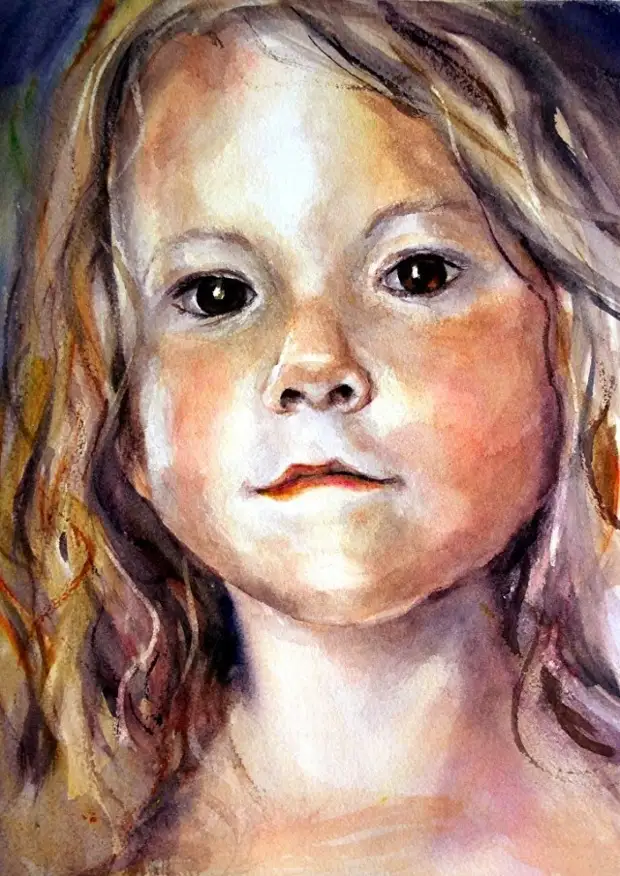 Watercolors that speak for themselves. Bonnie white