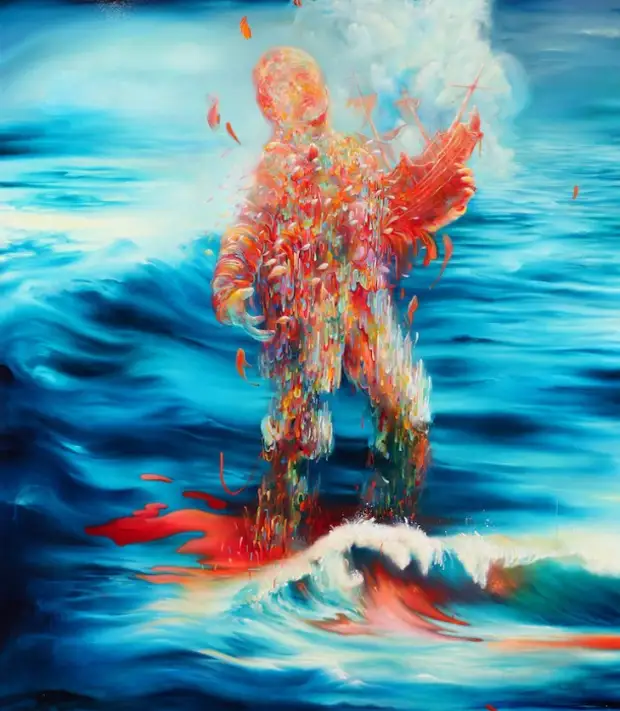 Élément eau. uvres de Michael Page.