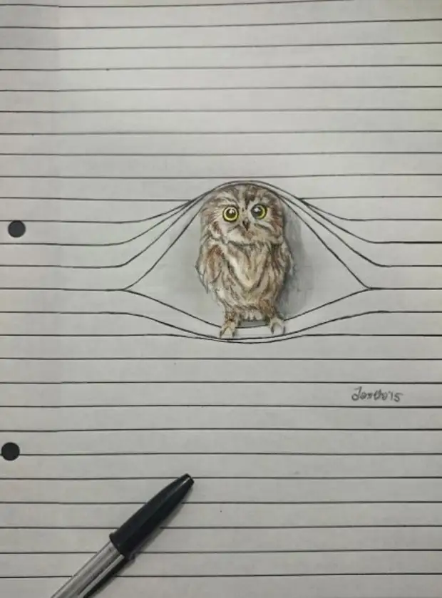 Des dessins 3D incroyables par un jeune artiste