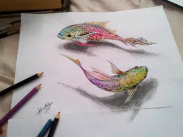 Des dessins 3D incroyables par un jeune artiste