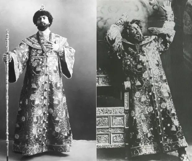 Boris Godunov kimi F. Chaliapin. Bolşoy Teatrı, 1912 | Şəkil: expert.ru və mussorgsky.ru