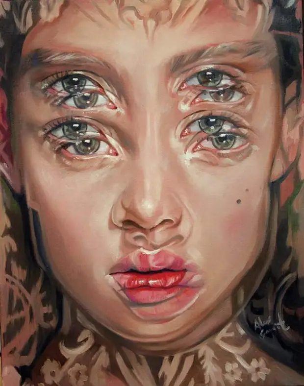 Queen of double eyes. Alex garant