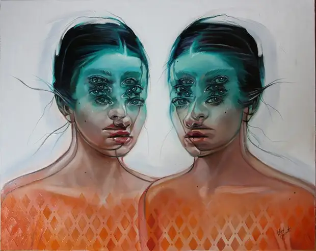 ລາຊິນີຂອງຕາສອງຊັ້ນ. Alex garant