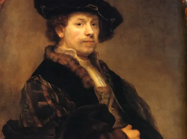 Rembrandt van Rijn. Avtoportret, 1640. Fraqment