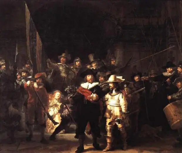 Rembrandt van Rijn. Gecə Gözətçisi, 1642