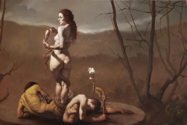 Klassieke werke van die kontemporêre kunstenaar Roberto Ferri