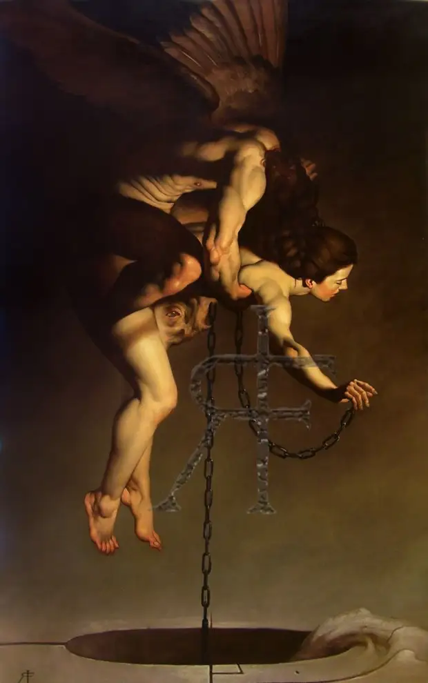 Klassieke werke van die kontemporêre kunstenaar Roberto Ferri