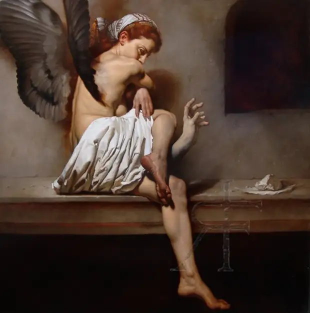 Klassieke werke van die kontemporêre kunstenaar Roberto Ferri